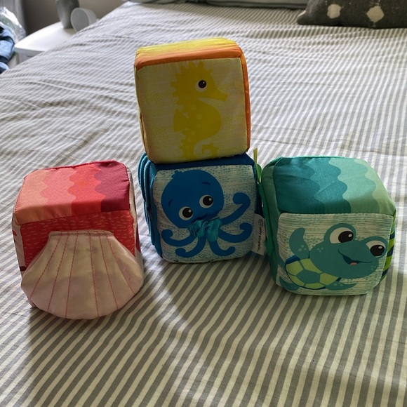 Toys | Baby Einstein Soft Developmental Building Blocks Set Of 4 | Poshmark